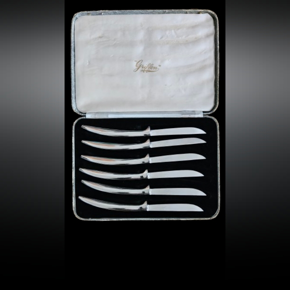 Griffon | Kitchen | Vintage Griffon Set Of 6 Steak Knives Stainless ...